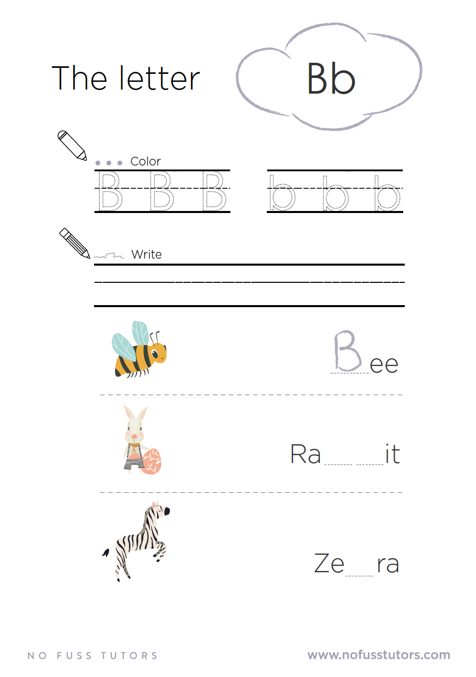 No Fuss Tutors - Worksheets and Assessments