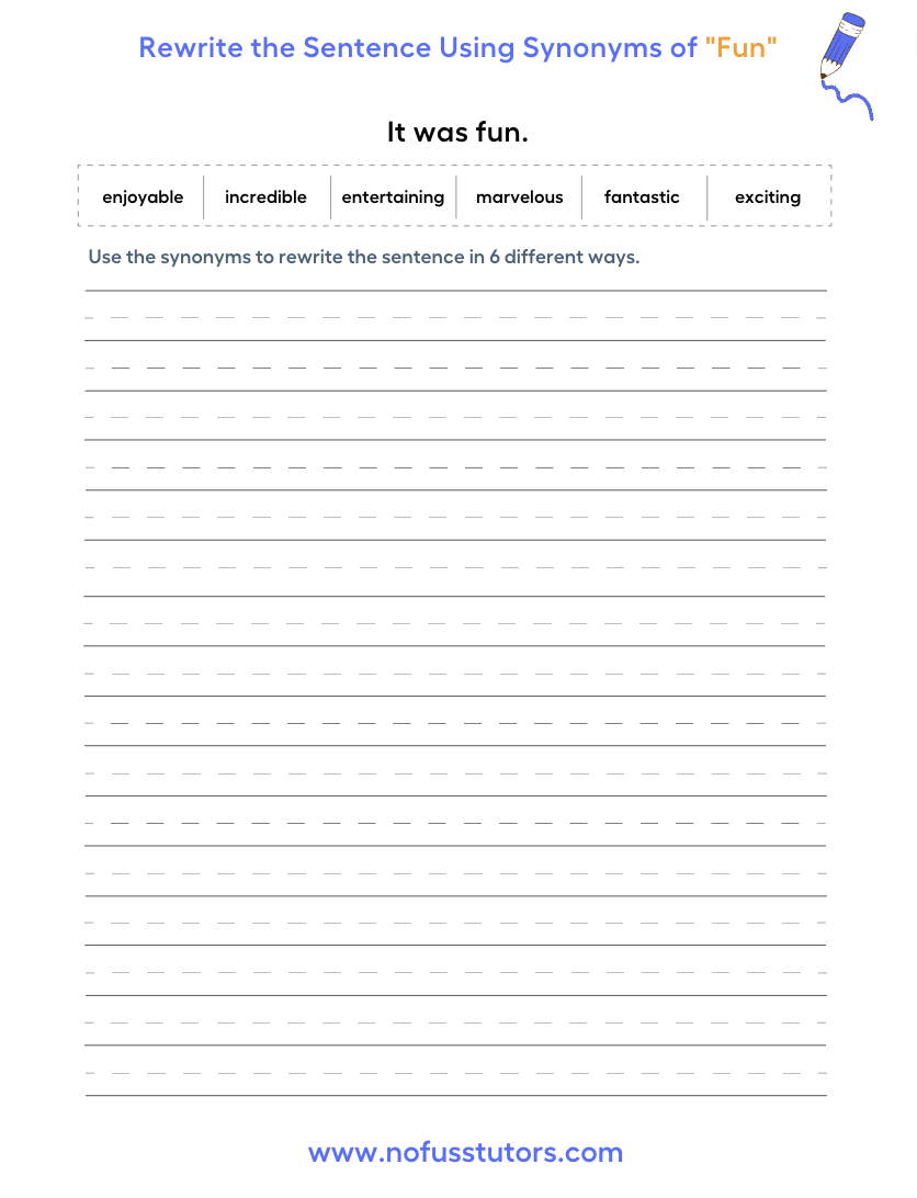 No Fuss Tutors - Worksheets and Assessments